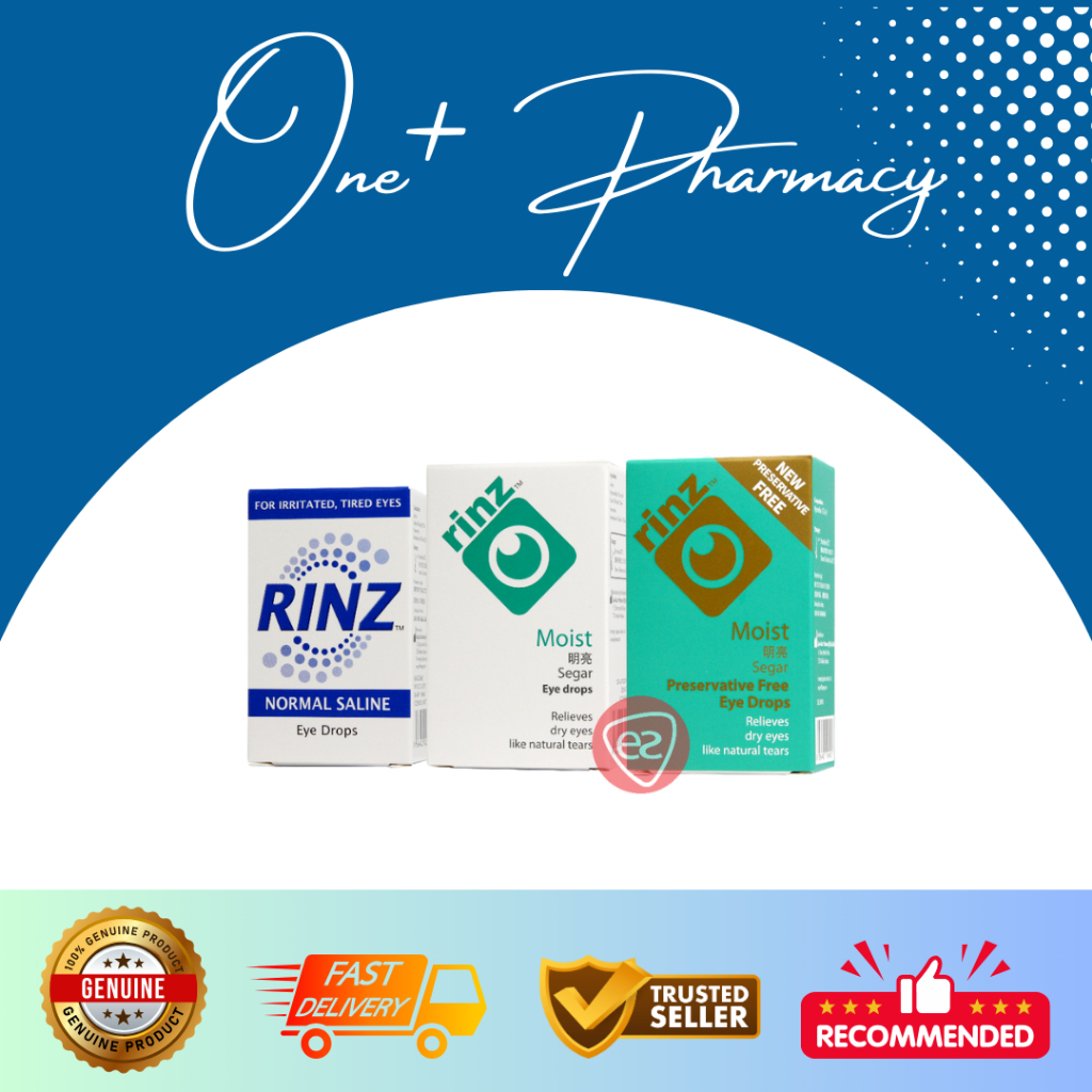 Rinz eye drop 5ml (Moist/ Normal/ Moist Preservative free) | Shopee ...