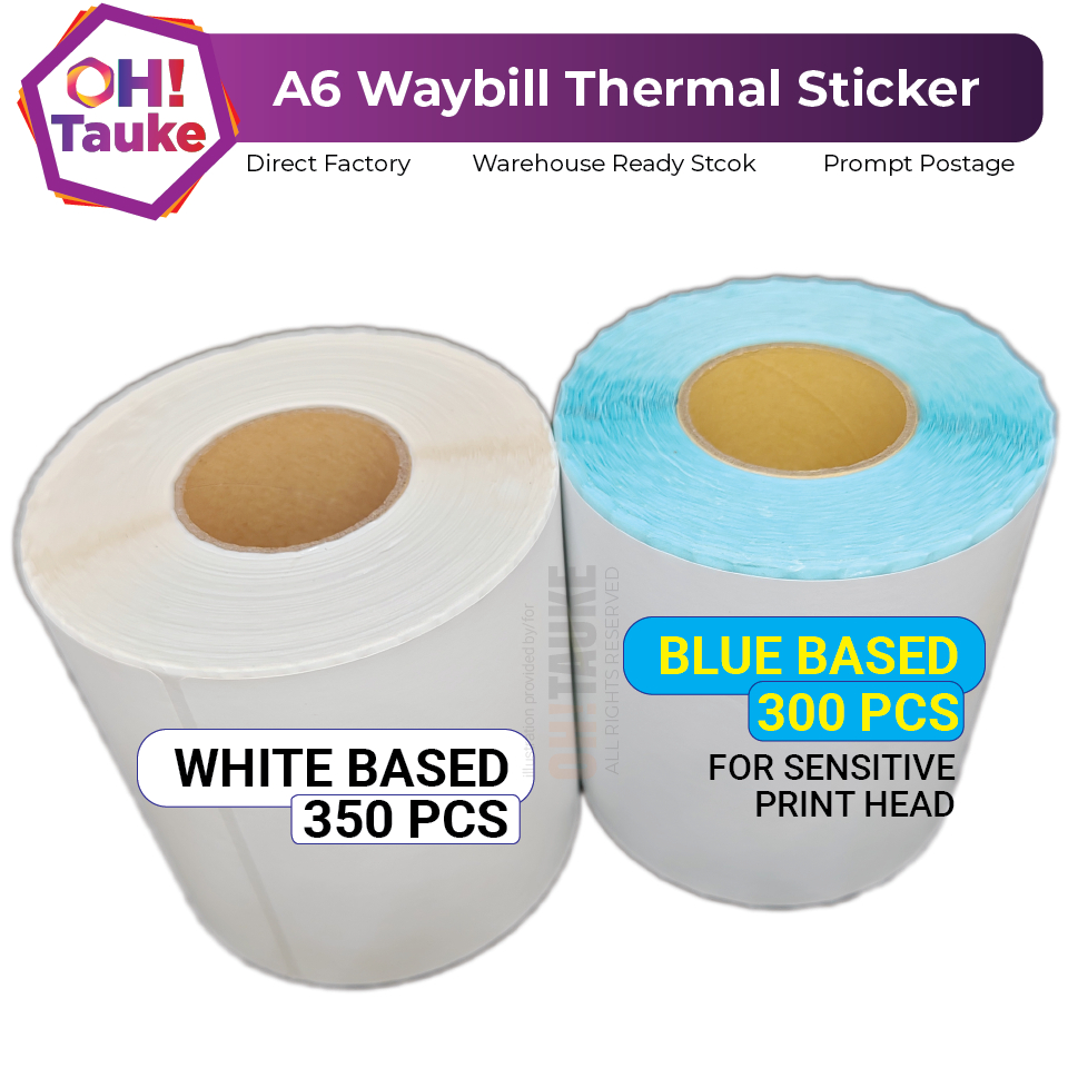 A6 Waybill Thermal Sticker Courier Consignment Label Sticker 100x150mm ...