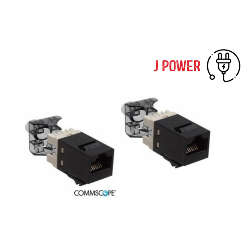 COMMSCOPE Genuine CAT6E RJ45 black Keystone Jack | Shopee Malaysia