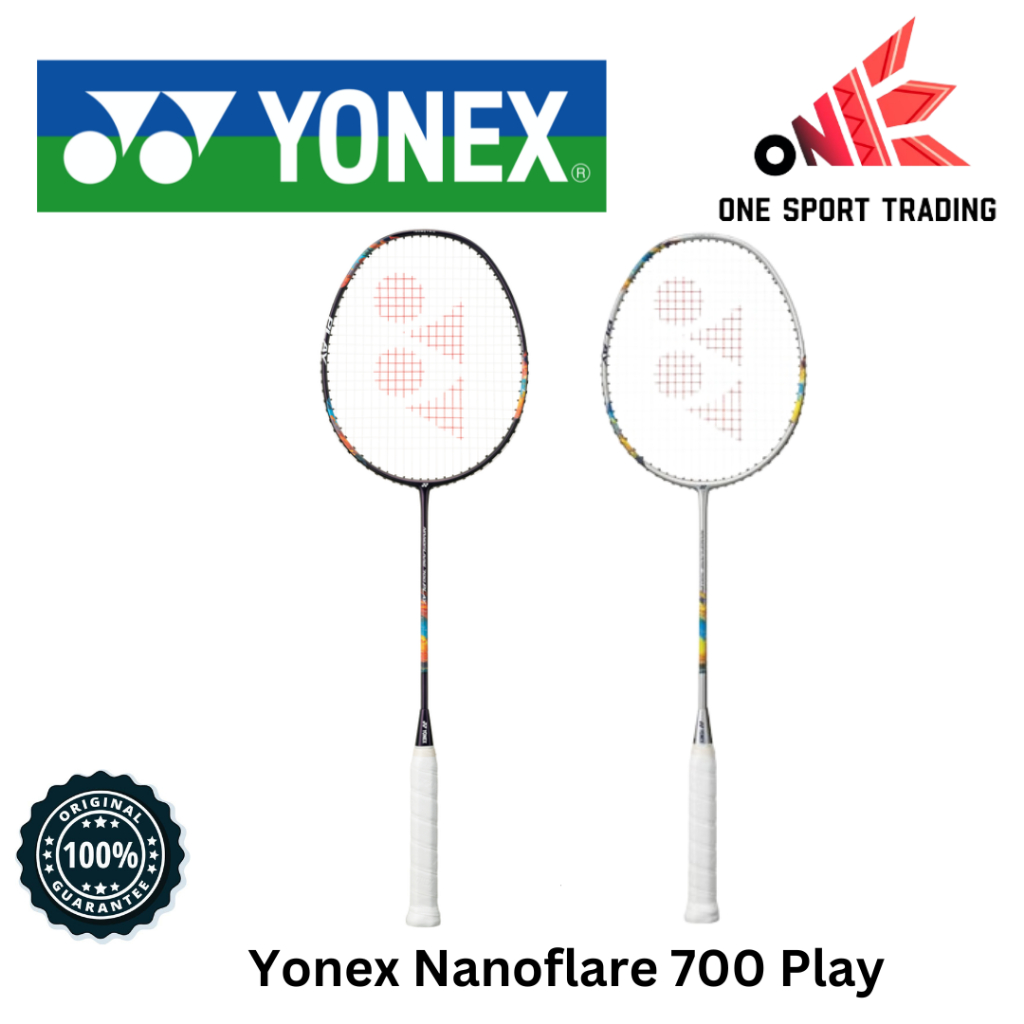 Yonex Nanoflare 700 PLAY Badminton Racquet Frame (Unstrung Free String & Grip & Random Colour ...
