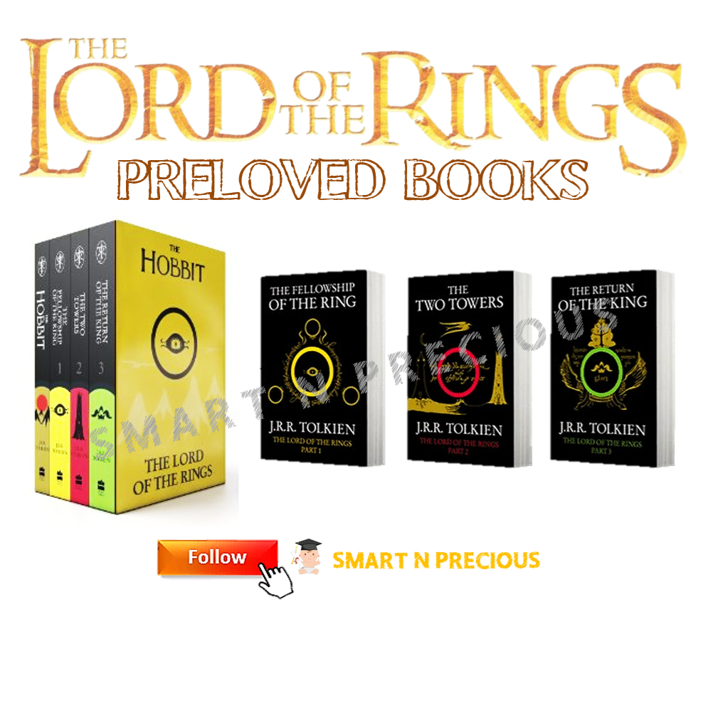 Preloved LOTR Lord of the Rings Books Fellowship of the Ring Two Towers Return of the King ...