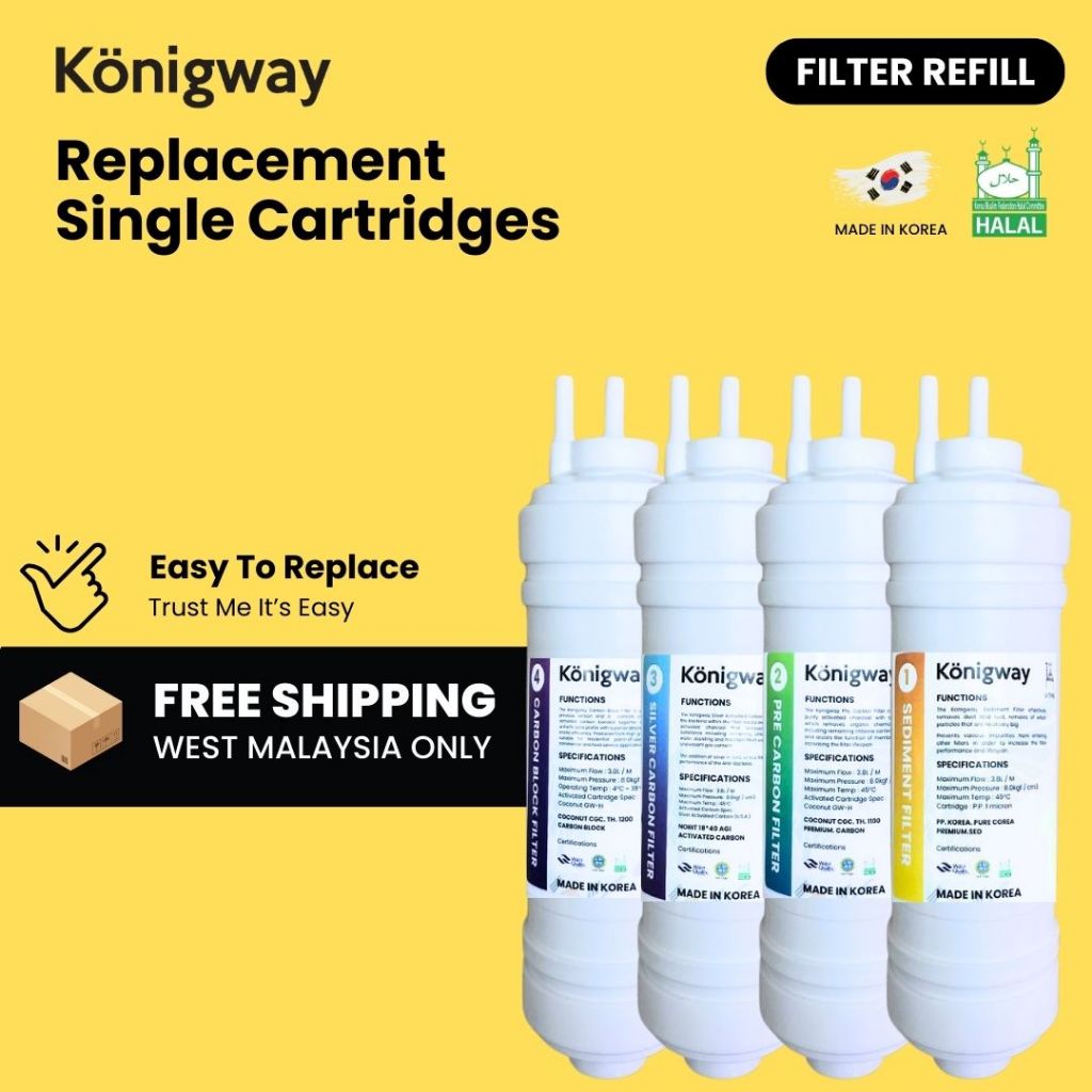 Konigway Korea Halal Filter Refill Catridge Replacement for Water ...