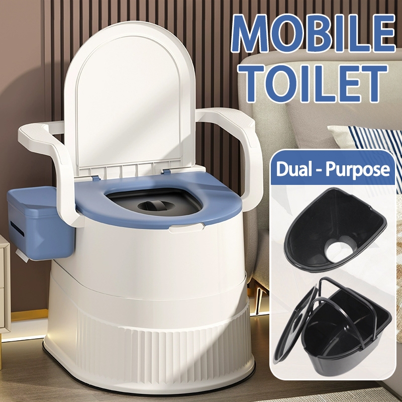 Portable Elderly Toilet Bowl Pregnant Women Patient Adult Pedestal Pan ...