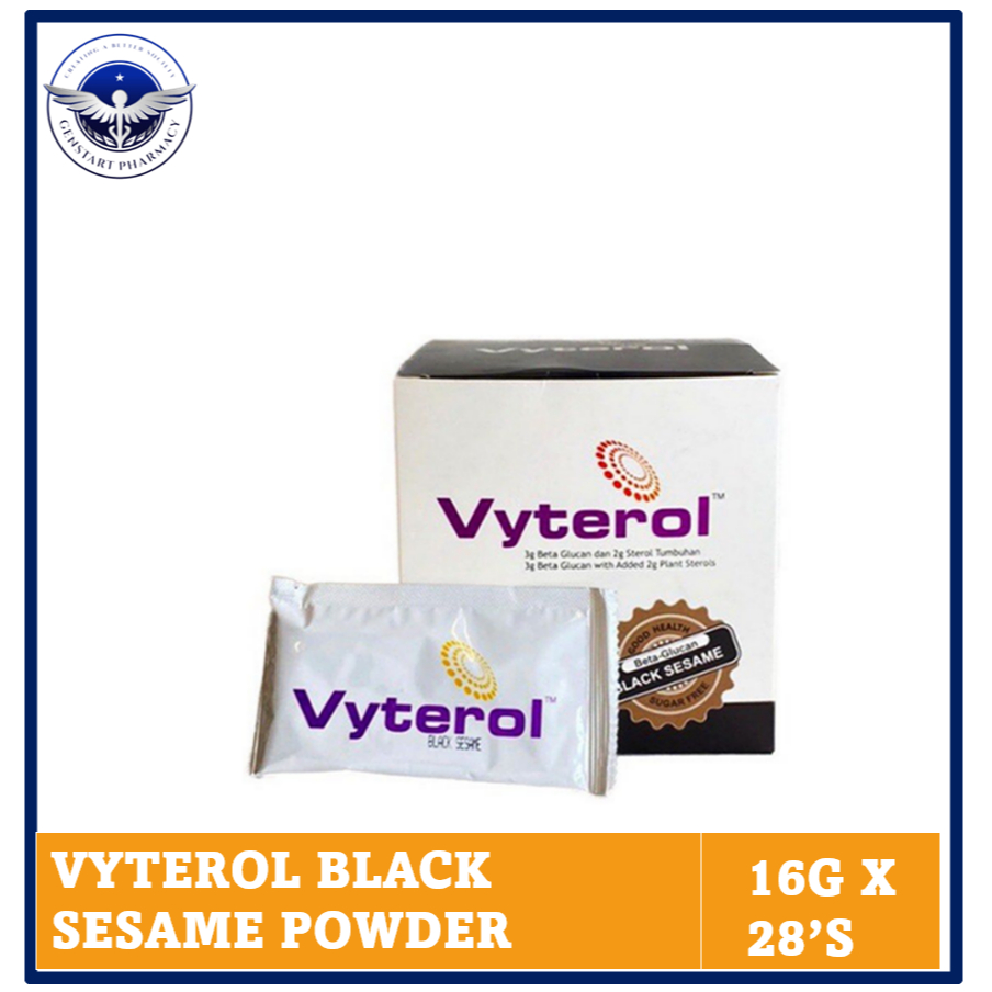 VYTEROL BLACK SESAME POWDER BETA GLUCAN PLUS PLANT STEROL (16G X 28'S ...