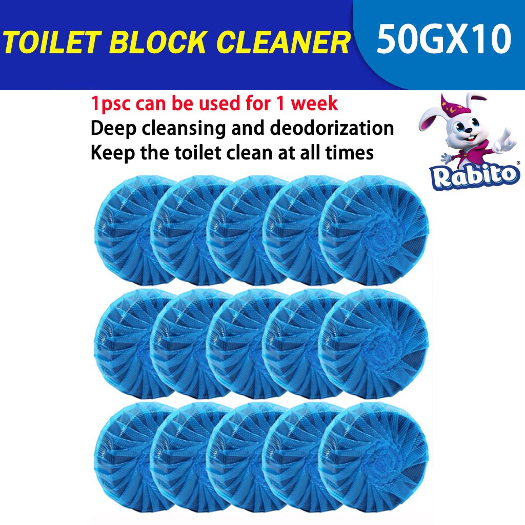 Rabito Toilet Automatic bowl block flush cleaner Pembersih tandas long ...