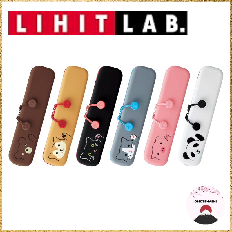 Lihit lab. Pencil Cases Slim Fastener Pouch Punirabo Calico Cat A7717-4 ...