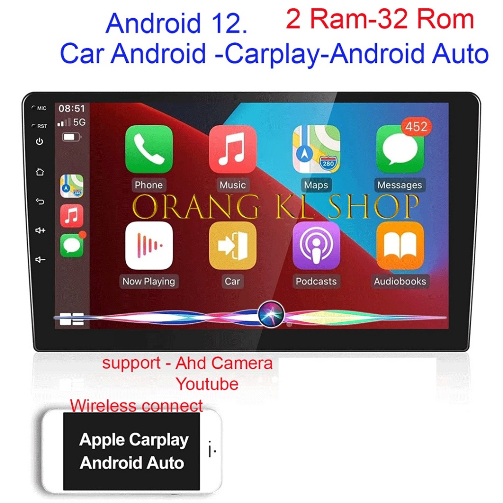 Apple carplay -Android System 9/10 inch Car Multimedia Player Car Radio ...