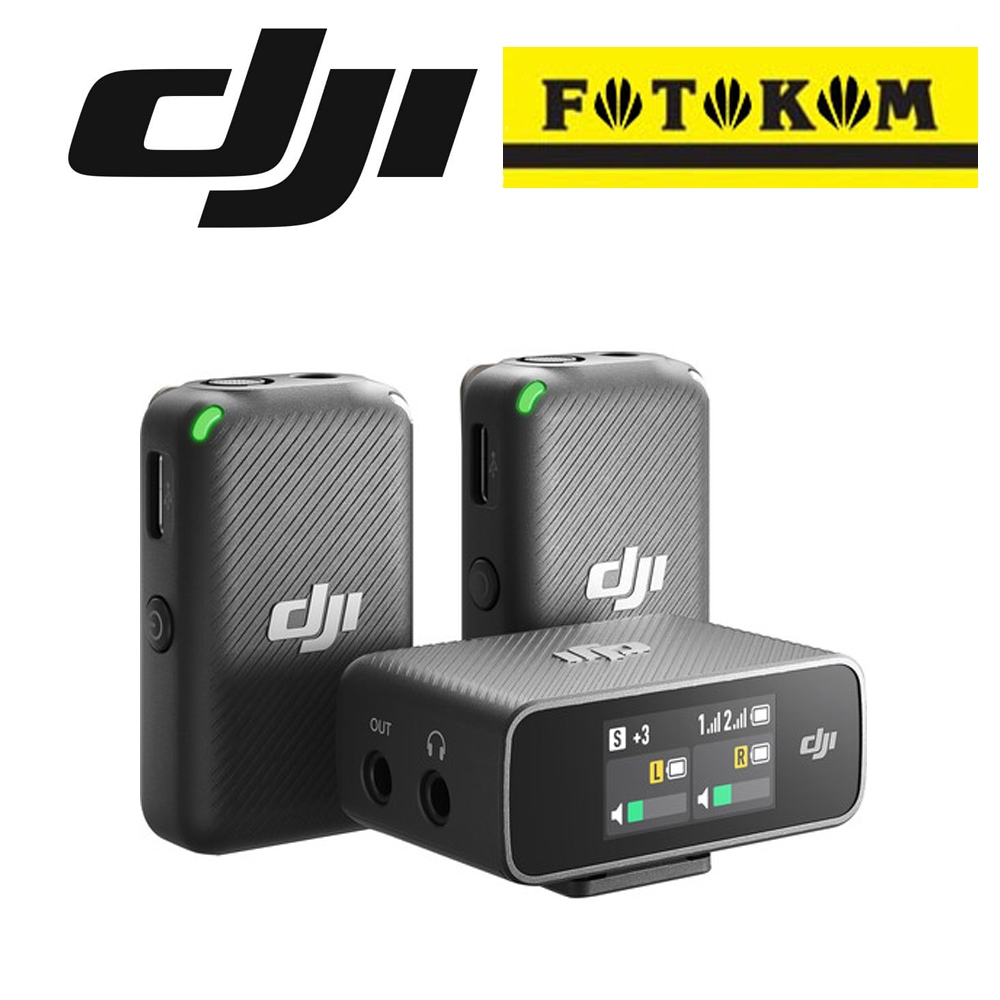 DJI Mic Dual-Transmitter Compact Digital Wireless Microphone System ...