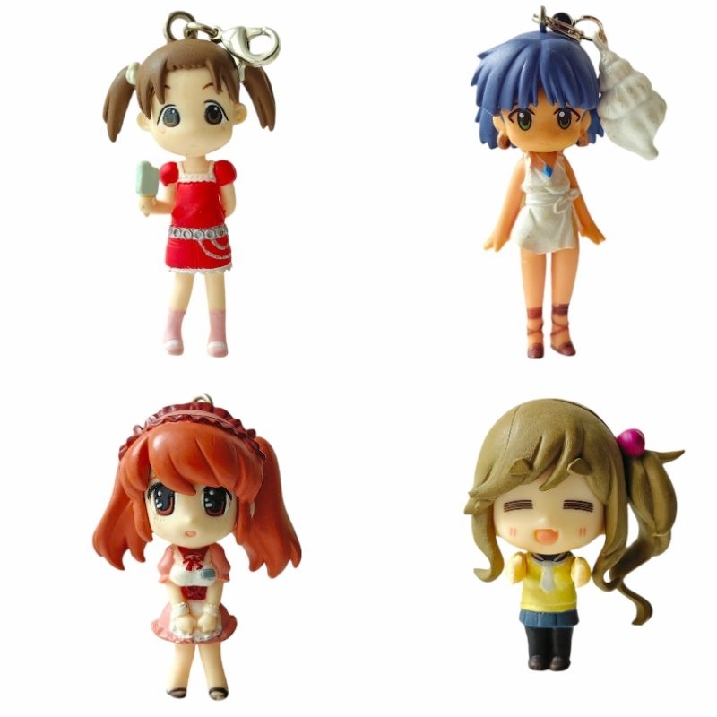 Original bandai figures keychain ichigo mashimaro / nadia / haruhi ...