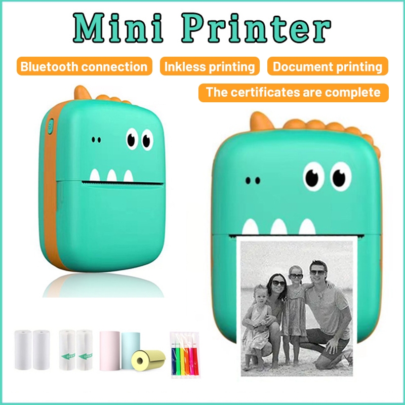 A8 Mini Portable Thermal Printer Mobile Printer Photo Printer Wireless ...