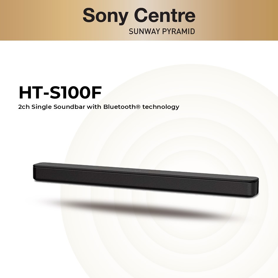 Sony HT-S100F 2ch Single Sound Bar with Bluetooth Technology S100F ...