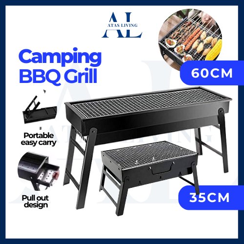 🔷ATAS🔷 BBQ 60cm charcoal camping bbq grill outdoor barbeque set portable bbq outdoor picnic camp ...