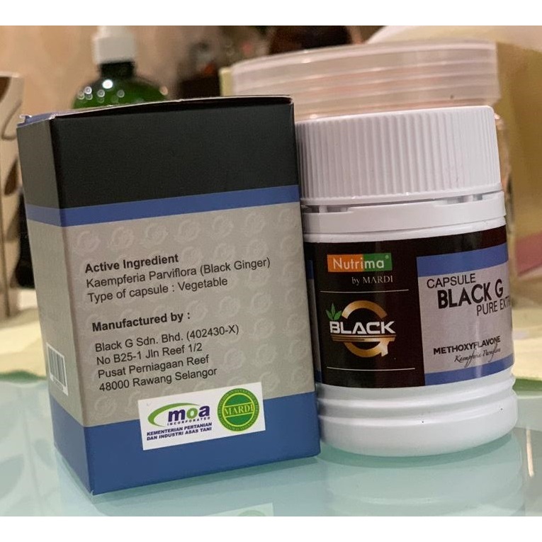 Original Black G Kunyit Hitam Capsule by M4rdi Ready 30 Kapsul xpired ...
