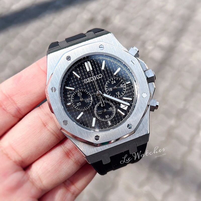 Seiko Mods AP Seikolex Timer silicon band rubber band watch quartz ...