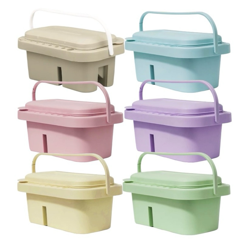 🇲🇾 3 in 1 Multifunctional Paint Brush Bucket Storage Box Watercolor ...