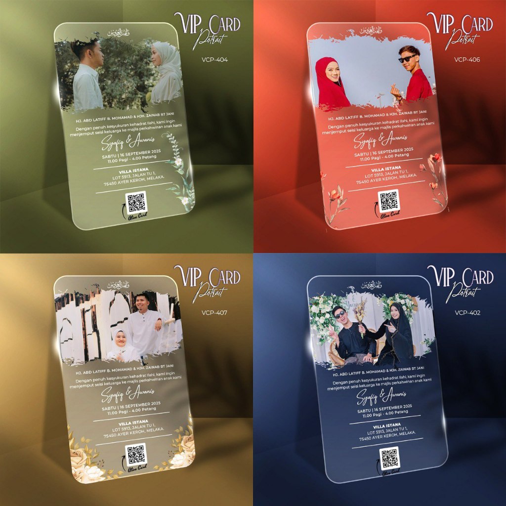 VVIP WEDDING INVITATION CARD ACRYLIC | Shopee Malaysia