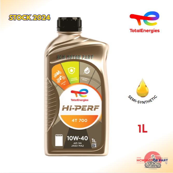 TOTAL HI-PERF SPECIAL 4T 700 10W-40 MOTORCYCLE ENGINE OIL 1 LITER STOCK ...