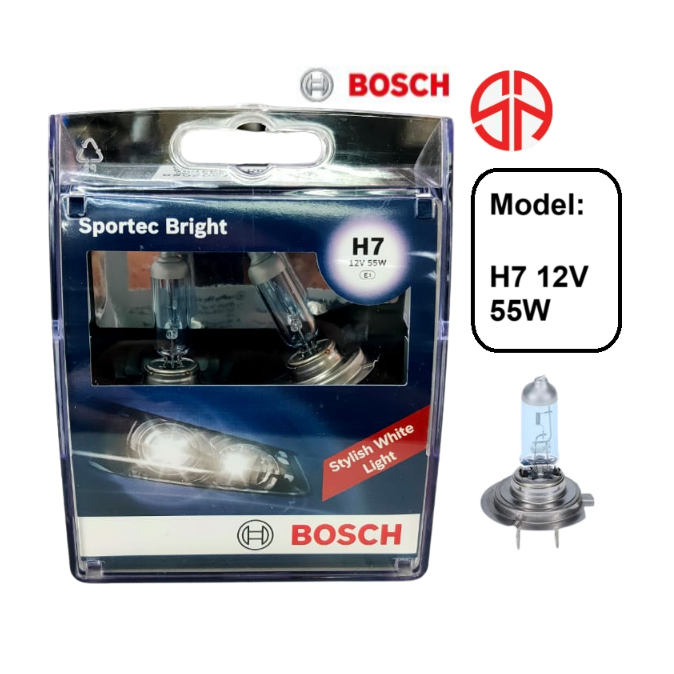 Bosch H7 12V 55W PX26d 3400K 1987304058 Sportec Bright Warm White Light ...