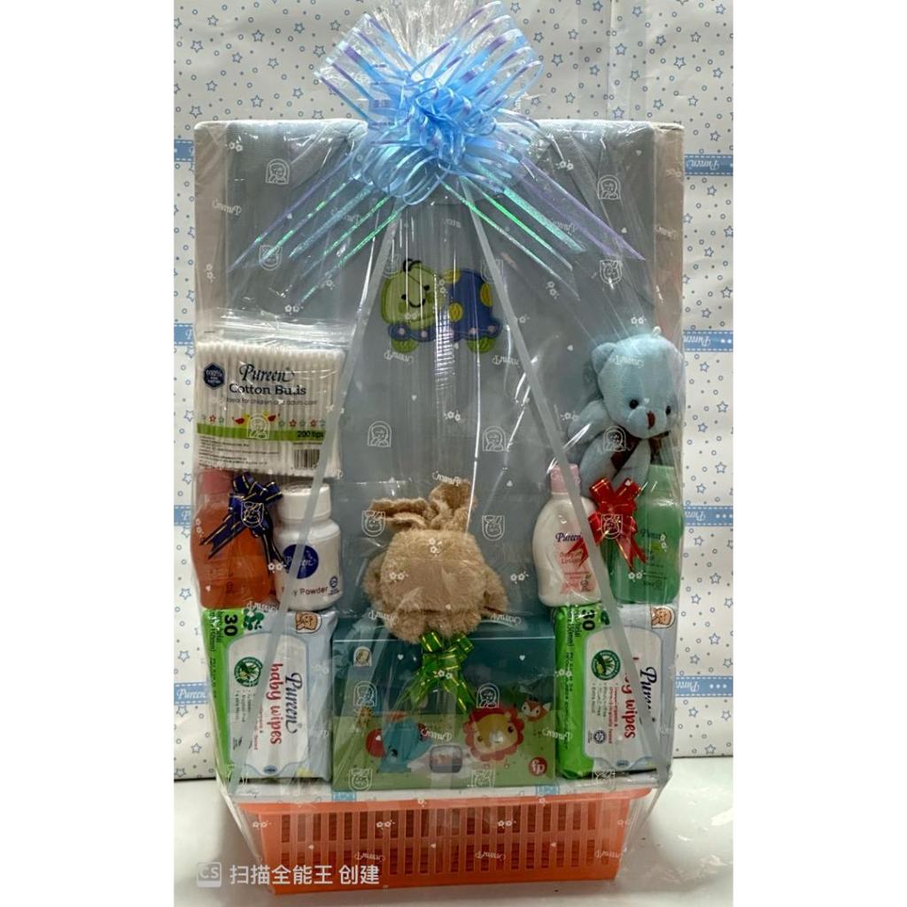 PUREEN HAMPER NEWBORN SET HAMPER (UNISEX) HAMPER R39 ( FREE GREETING ...