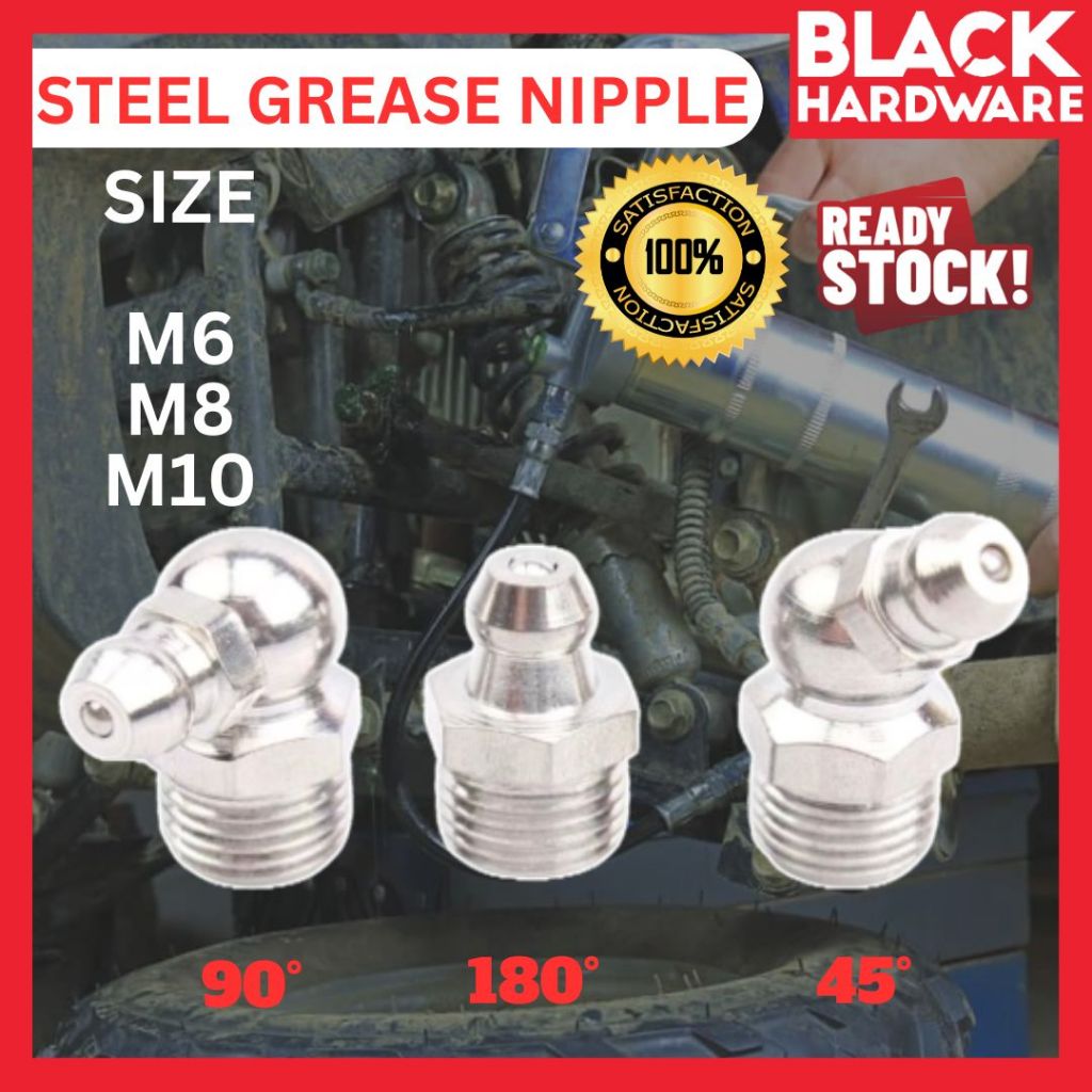 Black Hardware Lubricant Grease Pump Nozzle Grease Gun Nozzle Pam Gris ...