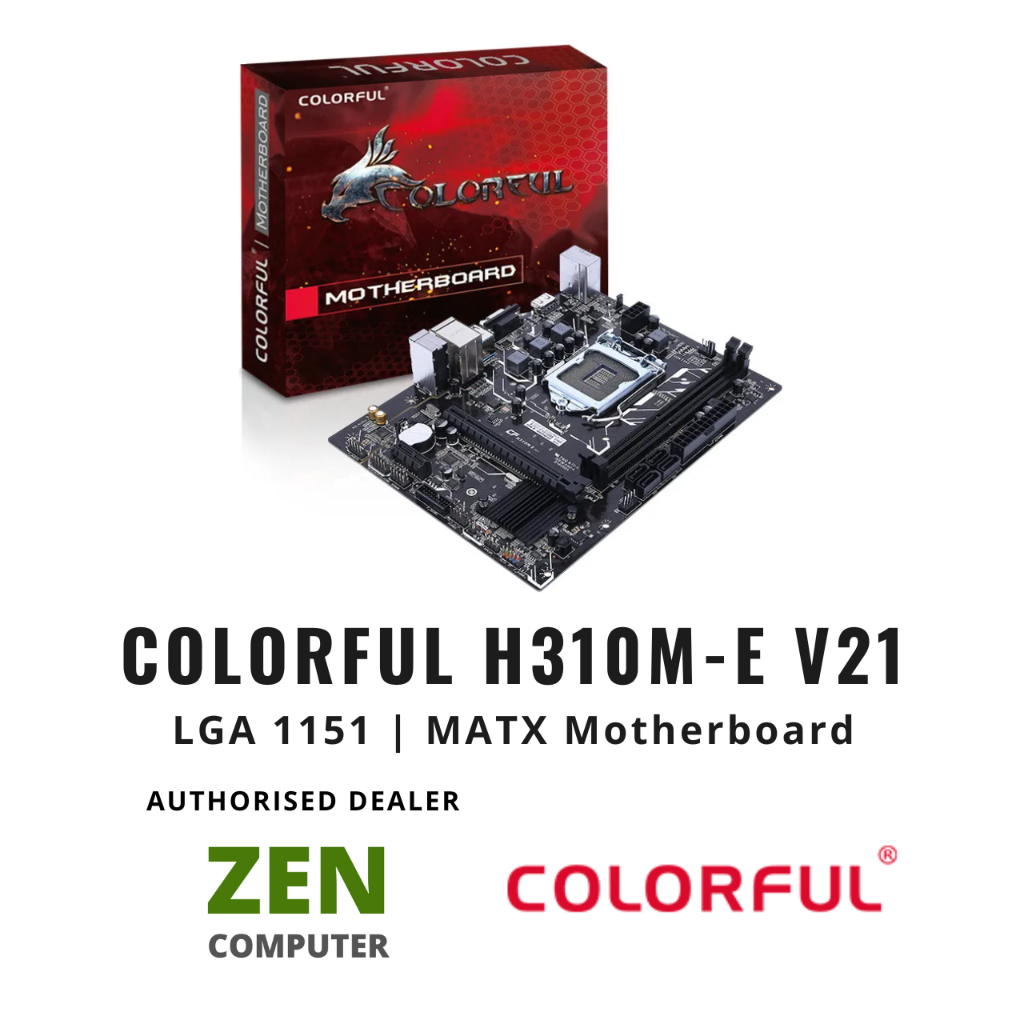 # COLORFUL™️ H310M-E V21 | LGA 1151 MATX Motherboard # | Shopee Malaysia