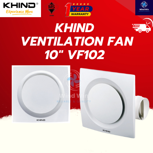 KHIND CEILING TYPE VENTILATION FAN 10" VF102 (1 YEAR GENERAL WARRANTY ...