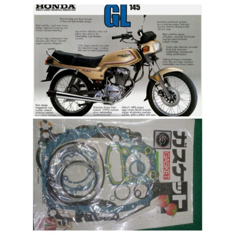 HONDA HAWK GL145 COMPLETE OVERHAUL GASKET SET | Shopee Malaysia