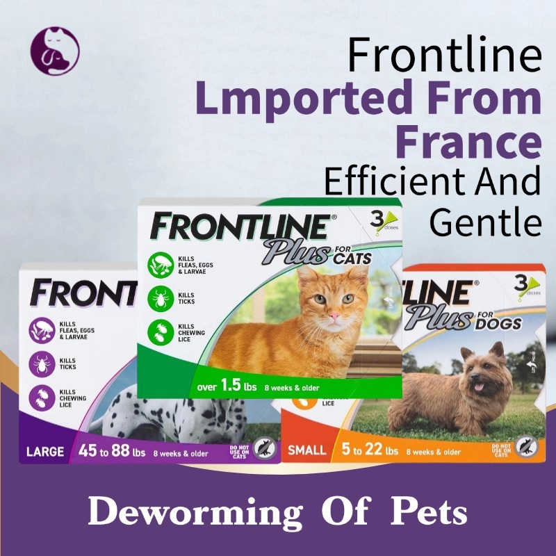 FRONTLINE Plus Anti Ticks and Fleas Control for Dogs and Cats Repellent ...