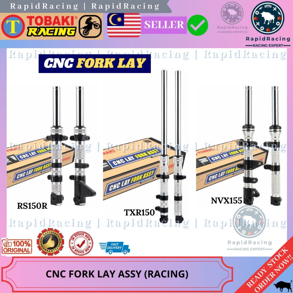 TOBAKI RACING CNC FRONT FORK LAY VF3I SYM TXR150 SUZUKI KRISS 1 MR1 ...