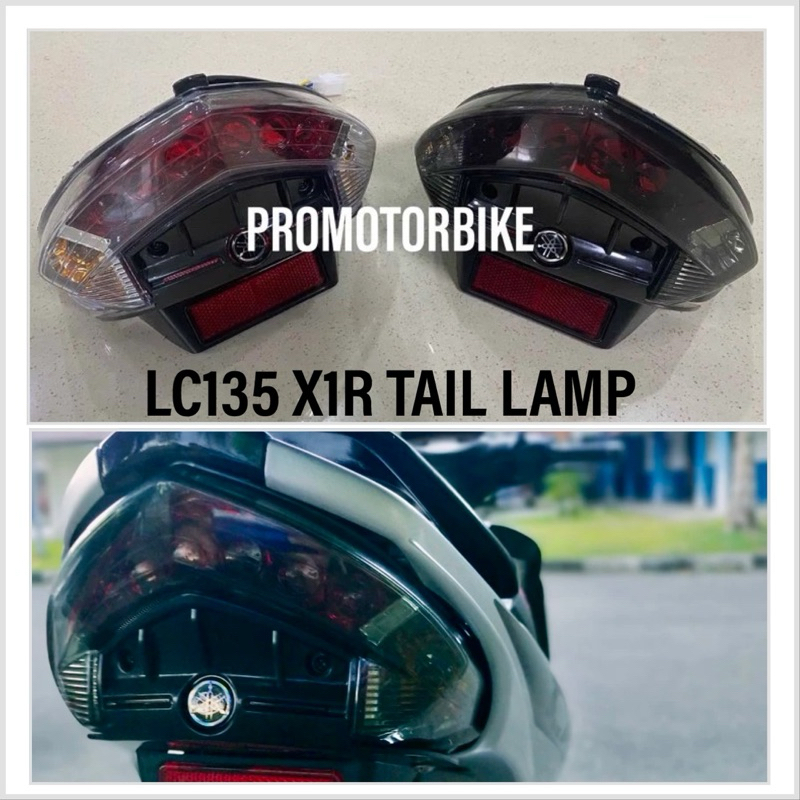YAMAHA 135LC V1 LC135 FIRST MODEL X1R 135 TAIL LAMP SET LAMPU BELAKANG X1R CLEAR / TINTED ...
