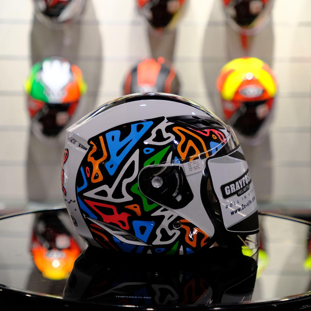 KIDS HELMET GRAYFOSH G6 SIZE 57CM (SIRIM) TOPI KELEDAR BUDAK KANAK ...