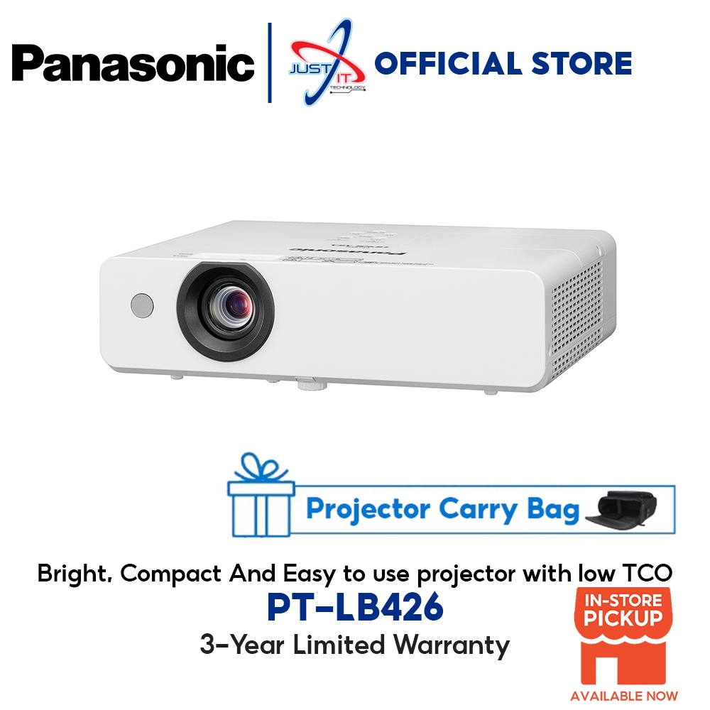 PANASONIC PT-LB426 XGA 4100 LUMENS PORTABLE PROJECTOR WITH LOW TCO ...