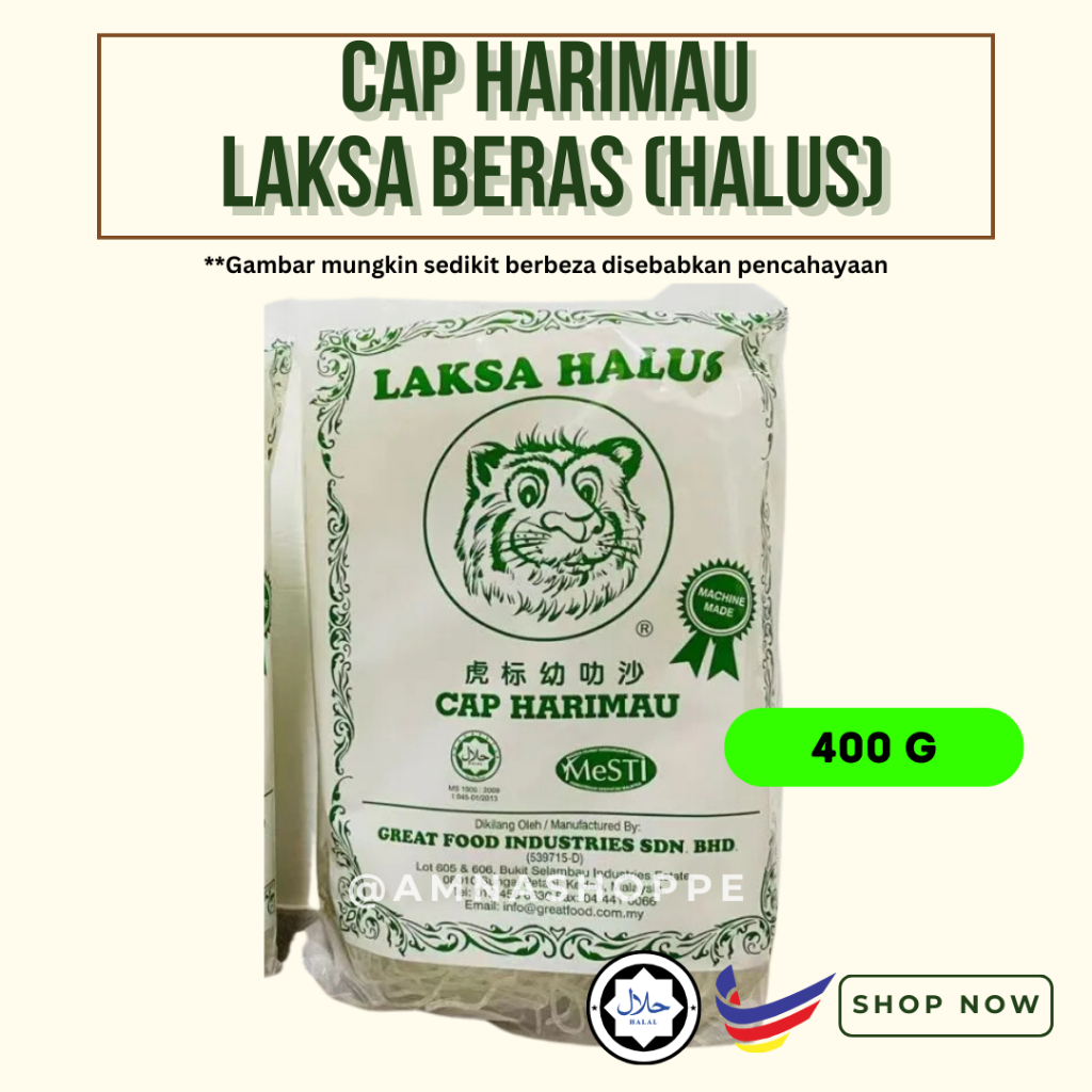 CAP HARIMAU LAKSA BERAS (HALUS) 400g HALAL | Shopee Malaysia