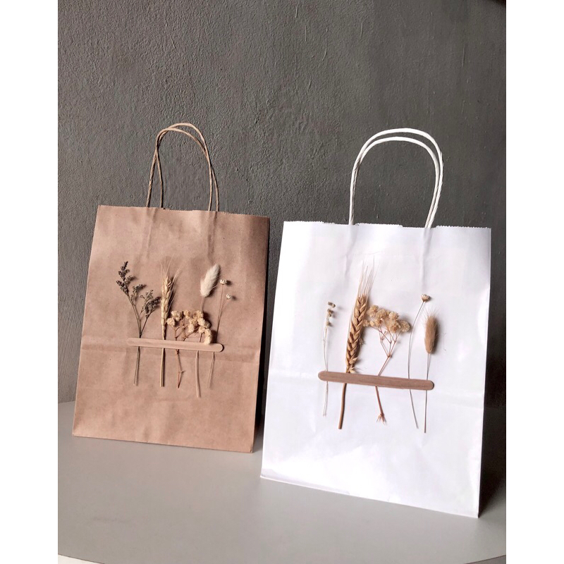 (1 Pcs) Paper bag Doorgift bag Goodies Bag Birthday Bag Wedding ...