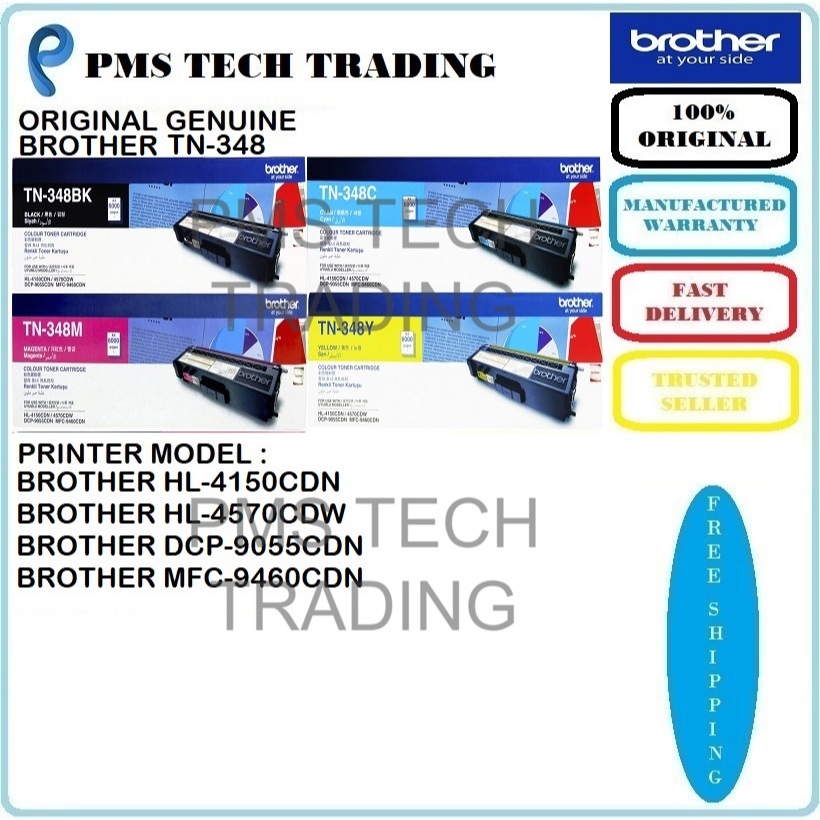BROTHER ORIGINAL CARTRIDGE TN348 TN-348 348 TN-348BK TN-348C TN-348M TN ...