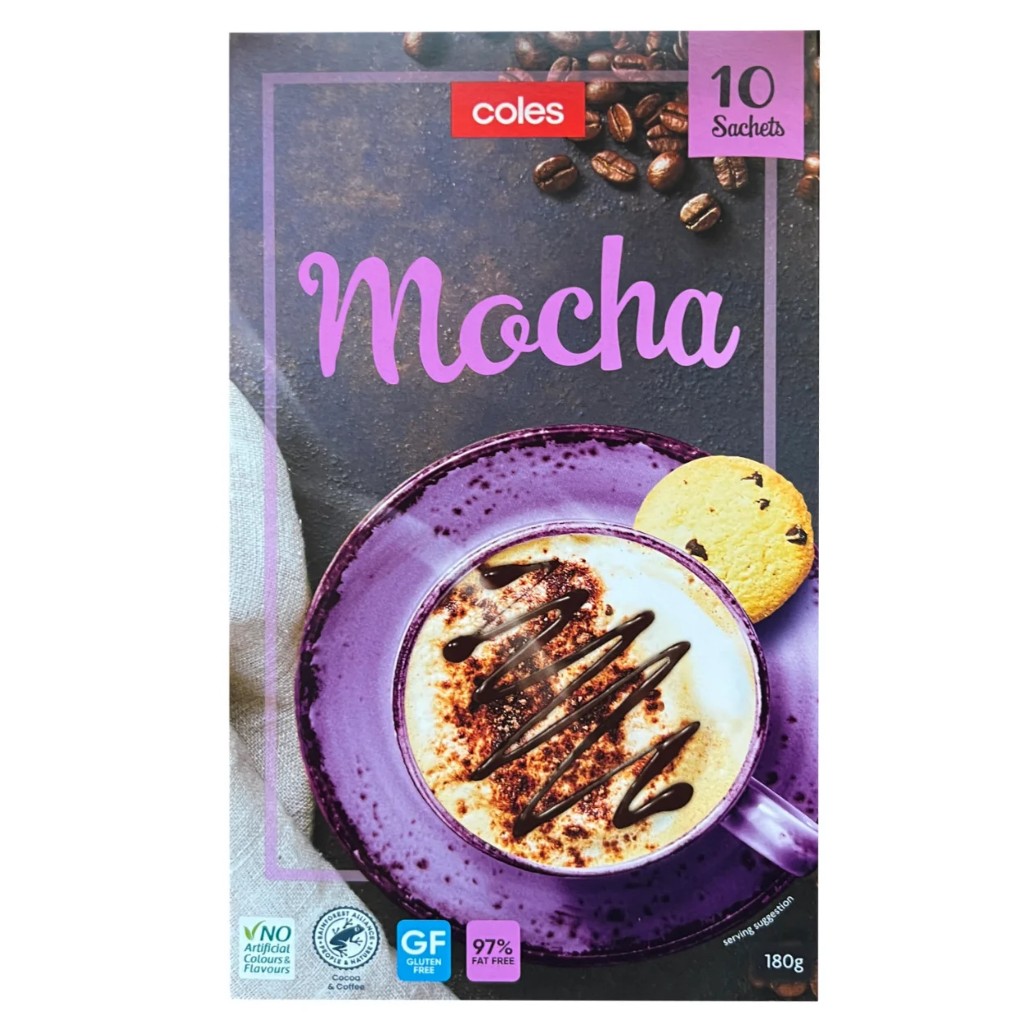 Coles Mocha, 10Sachets, 180g (Assorted) | Shopee Malaysia