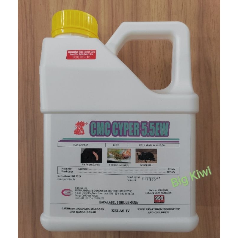 CMC Cyper 5.5EW 4L - cypermethrin 5.5% - kutu trip ulat kuntum kutu ...