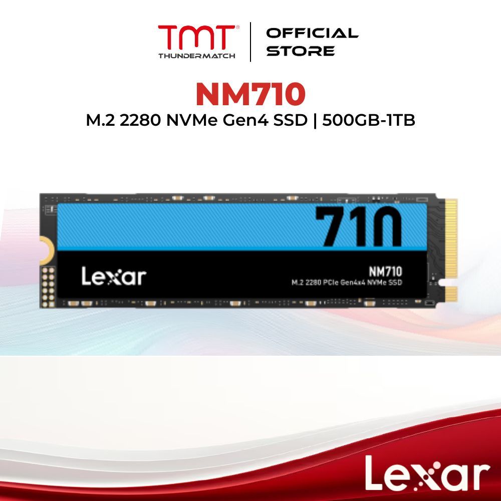 TMT Lexar NM710 M.2 2280 PCIe NVMe Gen4 SSD (500GB/1TB) | Shopee Malaysia