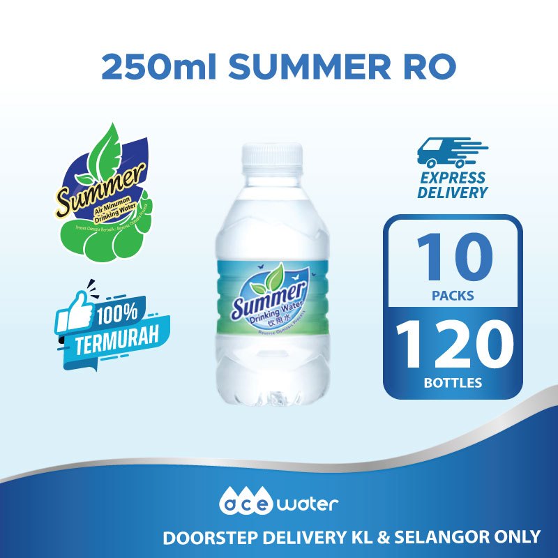 250ml Summer RO Drinking Water 10 Packs 120 Bottles Doorstep Fast ...
