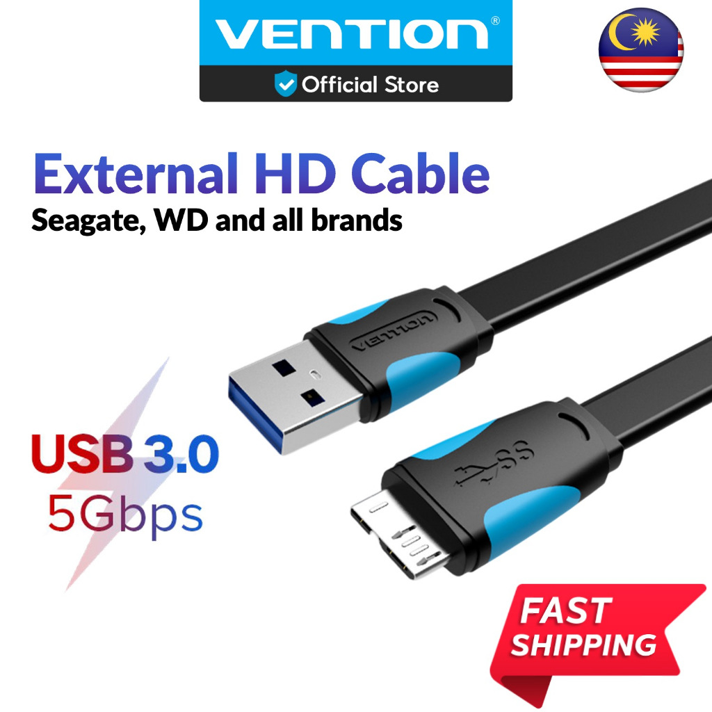 Vention USB Micro B Cable USB 3.0 for External Hard Disk Drive Seagate ...