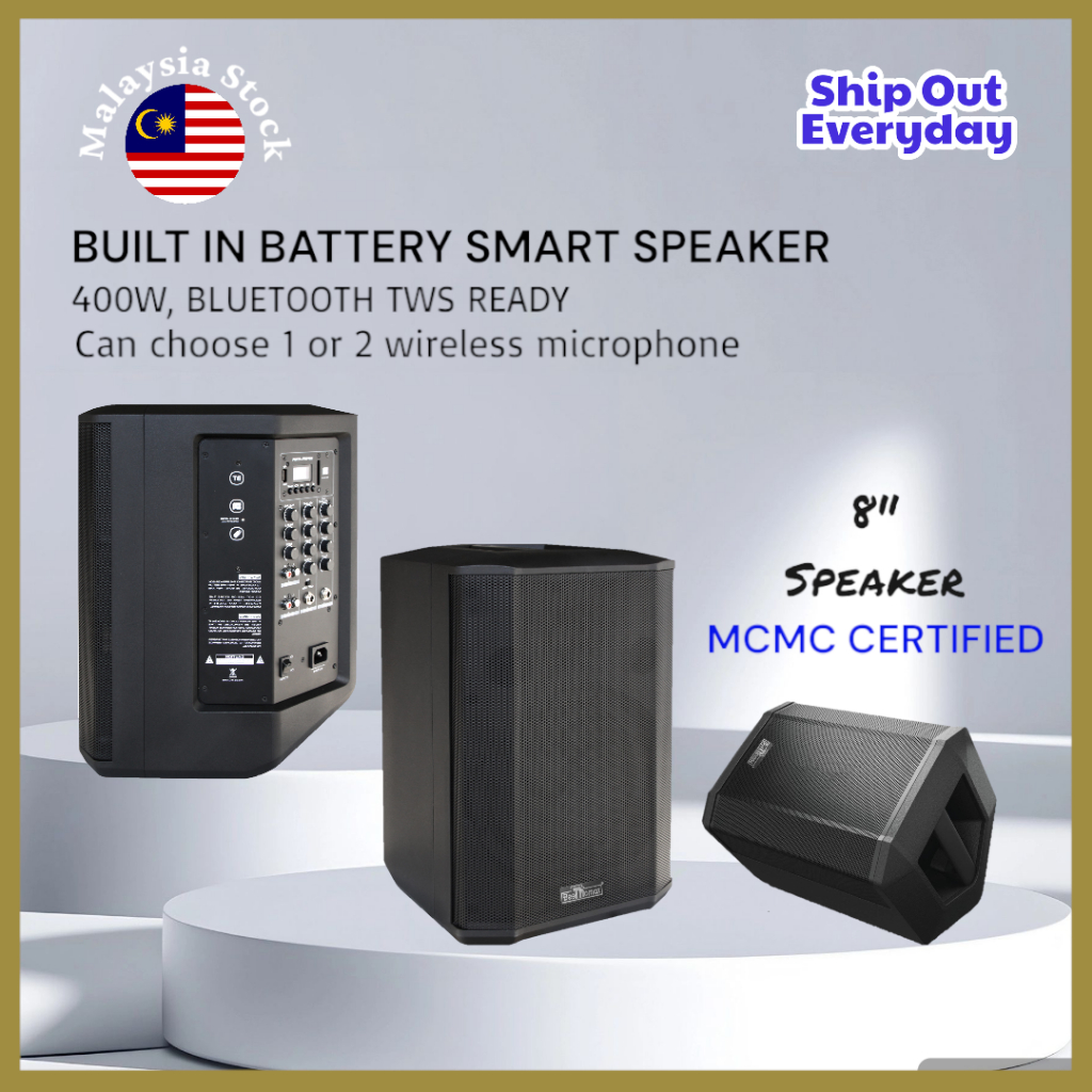 Beethomax S-8 Portable Rechargeable Battery PA Speaker System. TWS ...