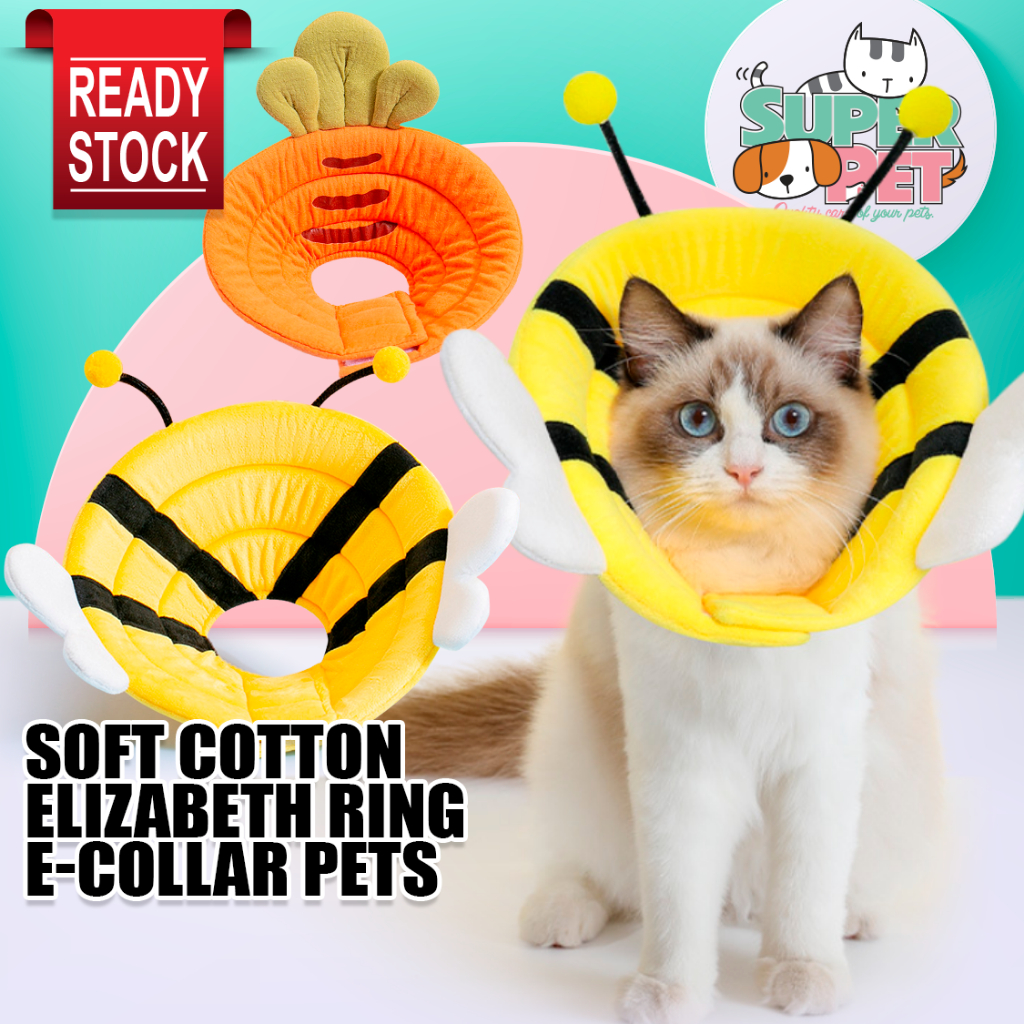 [Koler Leher Kucing] Cute Soft Elizabeth Surgery Collar Pet Collar ...