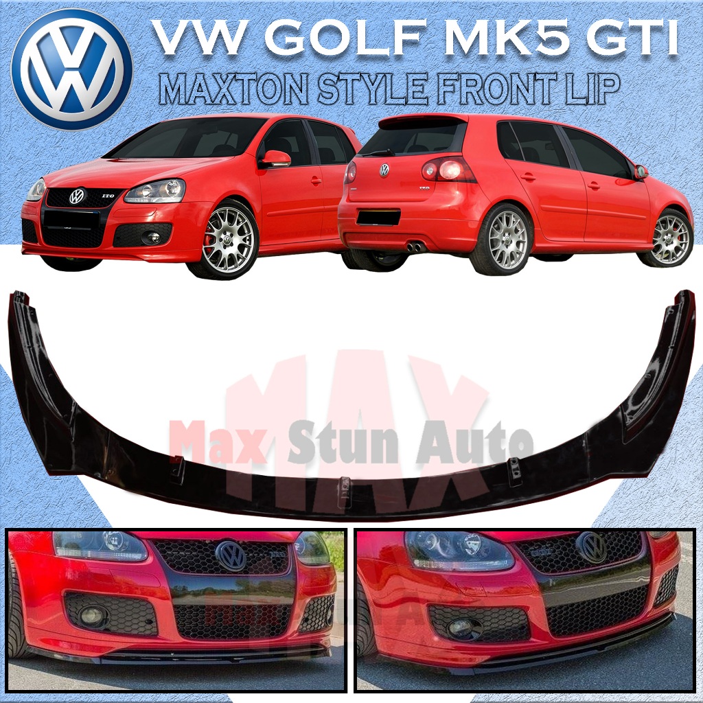 VOLKSWAGEN GOLF MK5 GTI MAXTON DESIGN FRONT LIP BUMPER SKIRT LIP GOLF ...