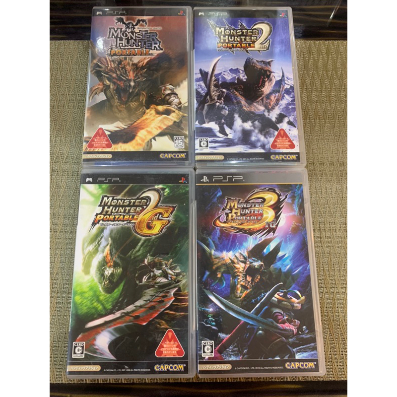 PSP Monster Hunter Portable 1st 2nd 2nd G 3rd set Japan PlayStation ...
