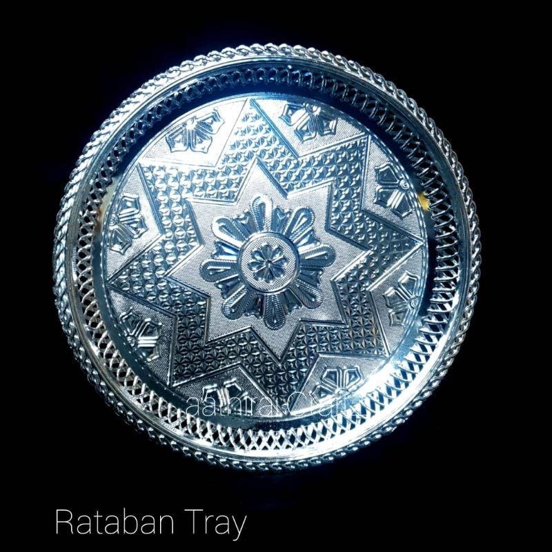 Rataban Silver Pooja / Decorative PlateRataban Silver Pooja Tray ...