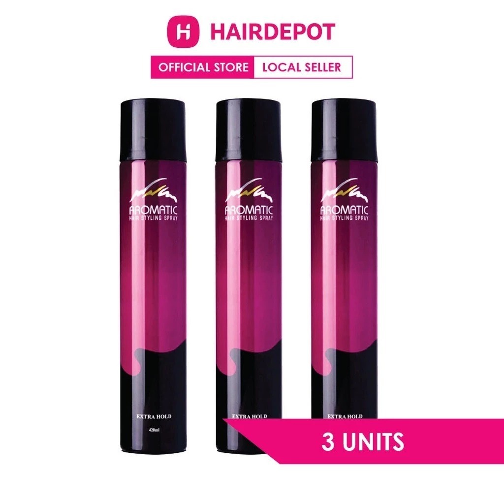 [BUNDLE SPECIAL] ( 3pcs ) - AROMATIC Styling Hair Spray Extra Hold 420ml (*For West Malaysia ...
