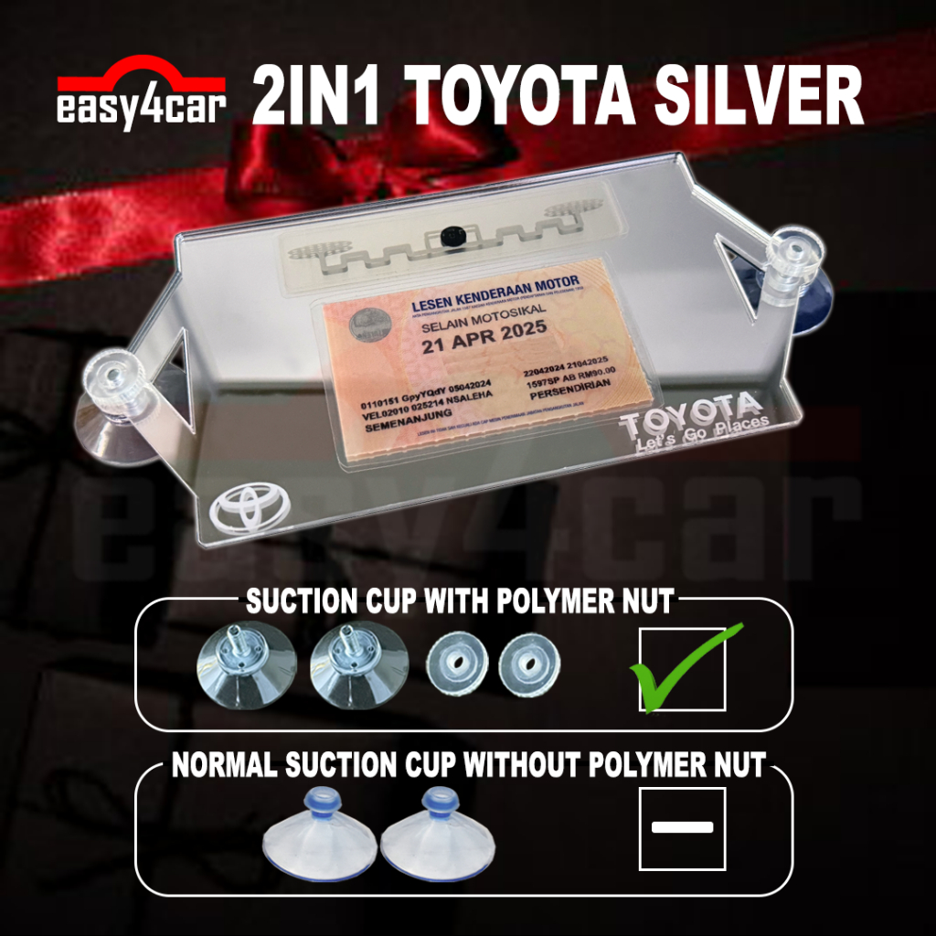 Premium RFID Dual Holder Series | DUAL TOYOTA - B3 | SILVER | Shopee ...