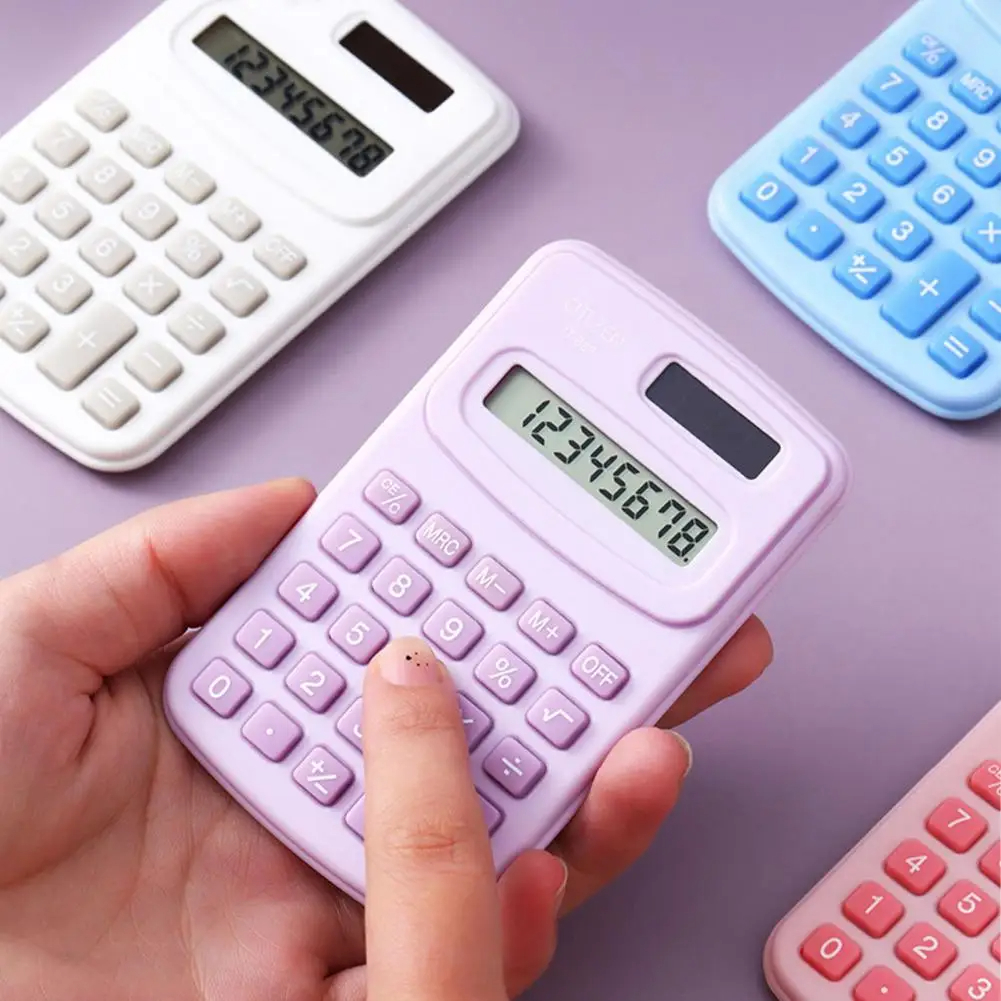 Mini Calculator 8-Digit | Cute Cartoon Design | For Students & Office ...