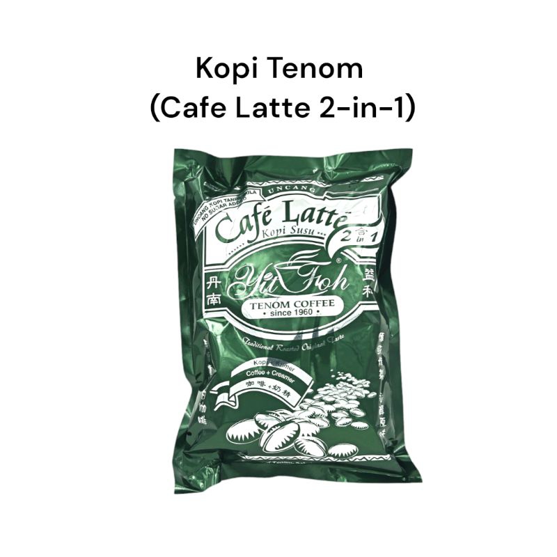 Original Kopi Tenom Yit Foh (Cafe Latte 2-in-1) 12 sachets × 20g ...