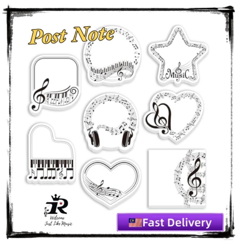 [Just Like Music]Creative Musical Note Sticky Note Music Stationery ...
